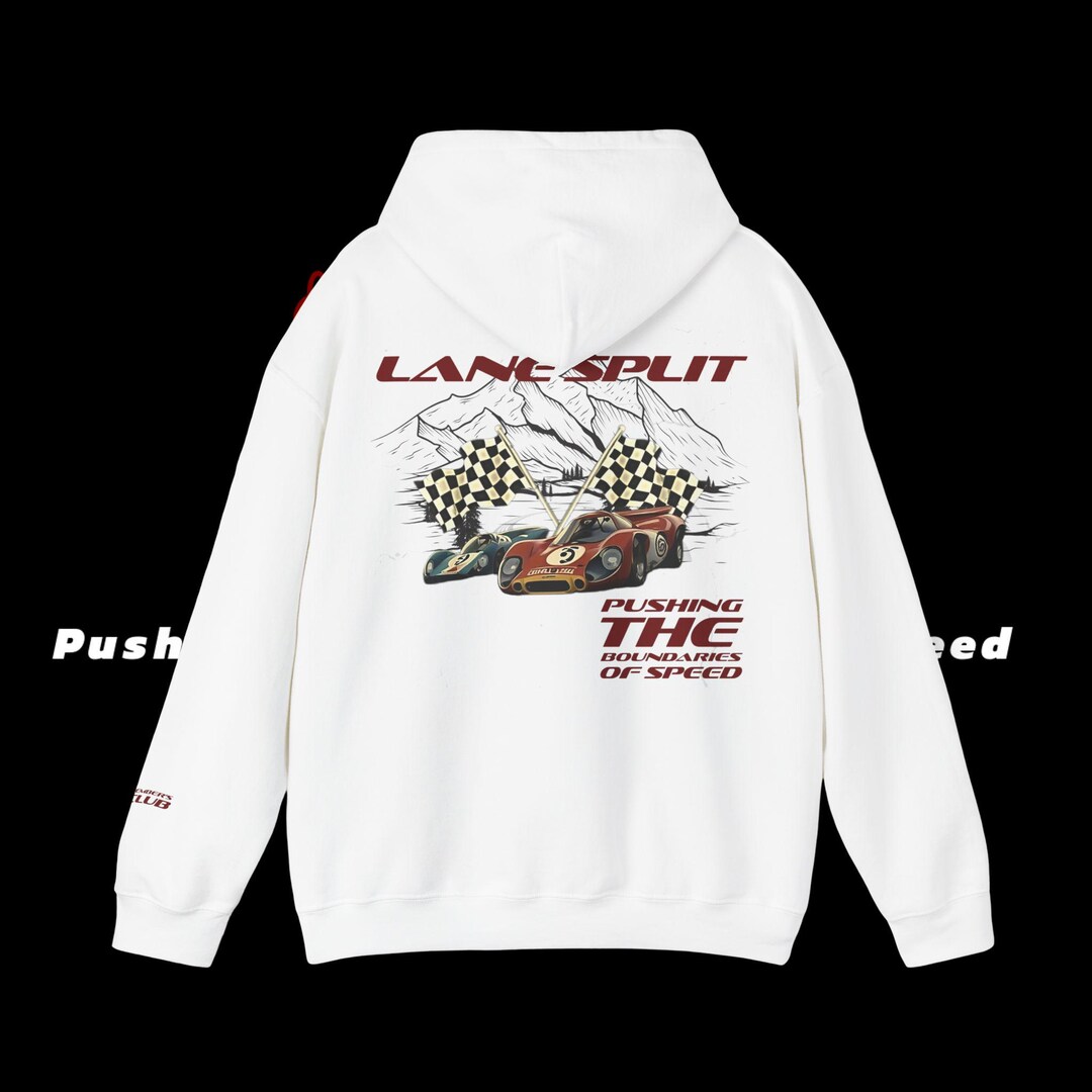 Retro Racing Hoodie, Vintage Car Sweatshirt, Classic Auto Jacket, Speed ...