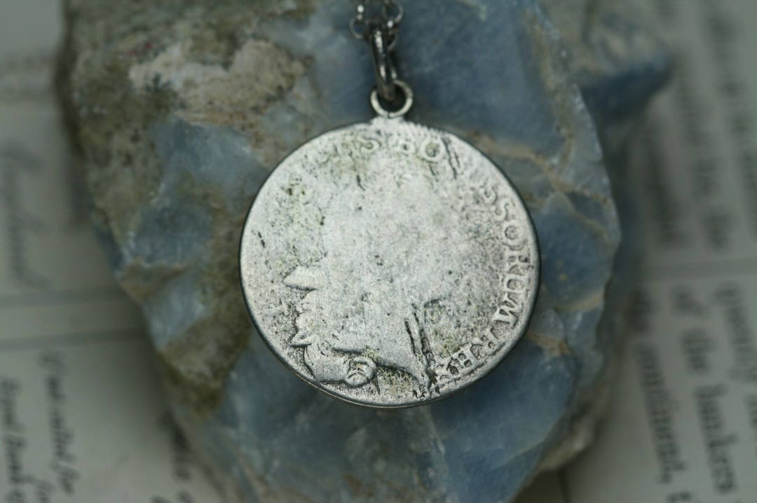 Antique 1765 Coin Pendant - Silver - Etsy