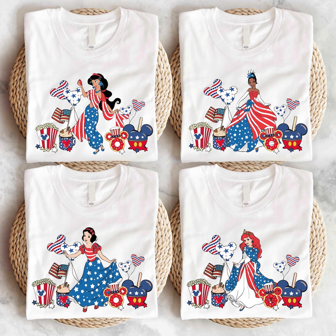 Disney Princess 4th of July Shirt, Independence Day Princess Shirt ...