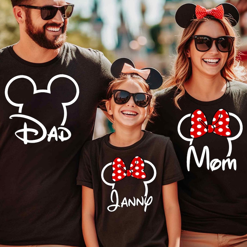 Mickey Dad and Minnie Mouse Tshirts - Etsy