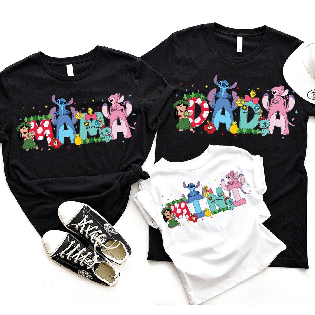 Disney Lilo & Stitch Family T-shirt, Disney Stitch Family Members Shirt ...