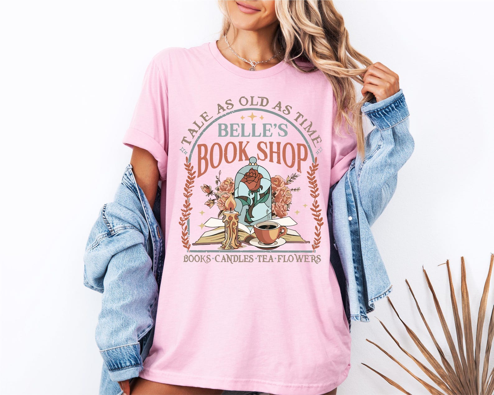 A Tale as Old as Time Belle's Book Shop Shirt, Bookish Shirt, Trendy ...