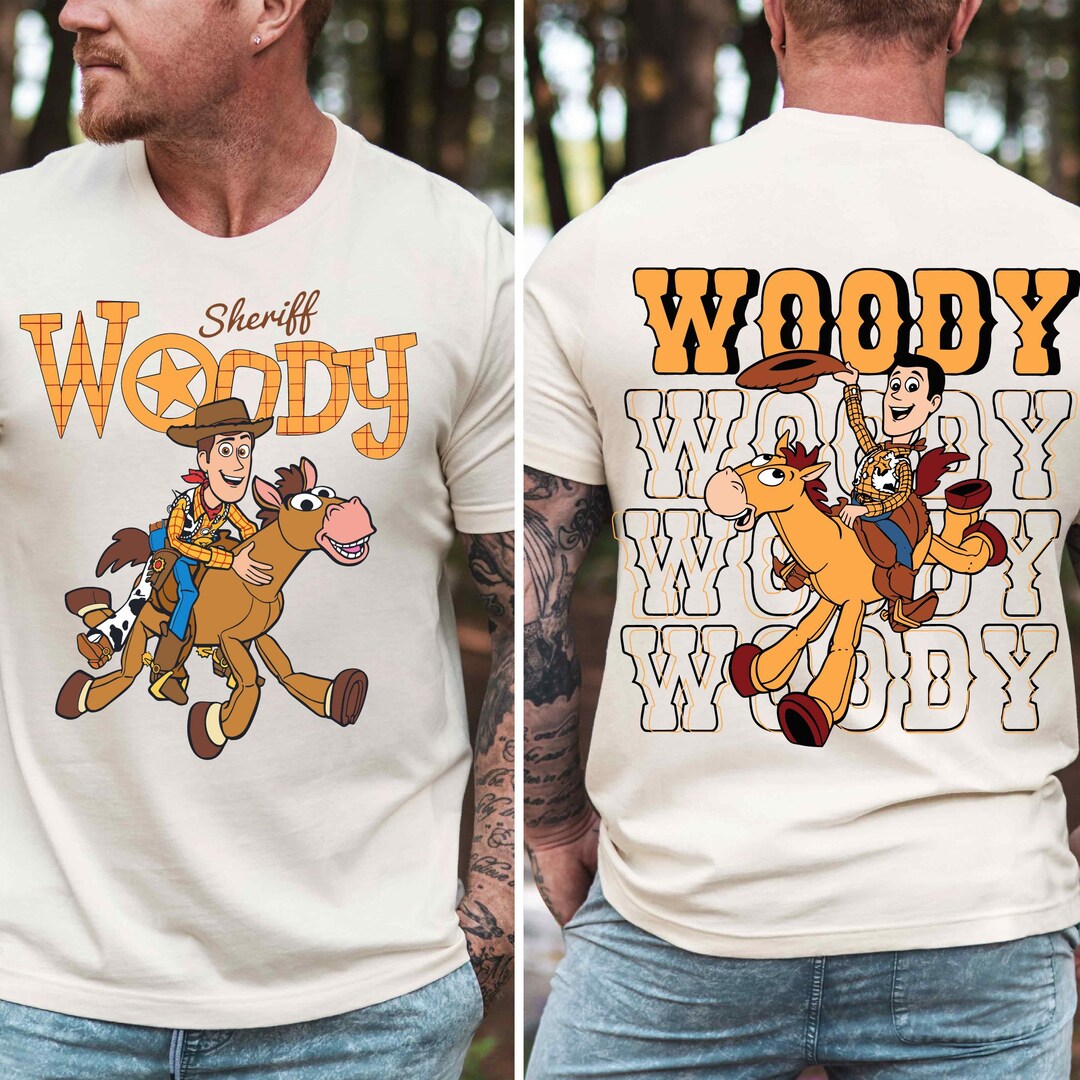 Disney Toy Story Sheriff Woody Shirt, Toy Story Characters Shirt ...