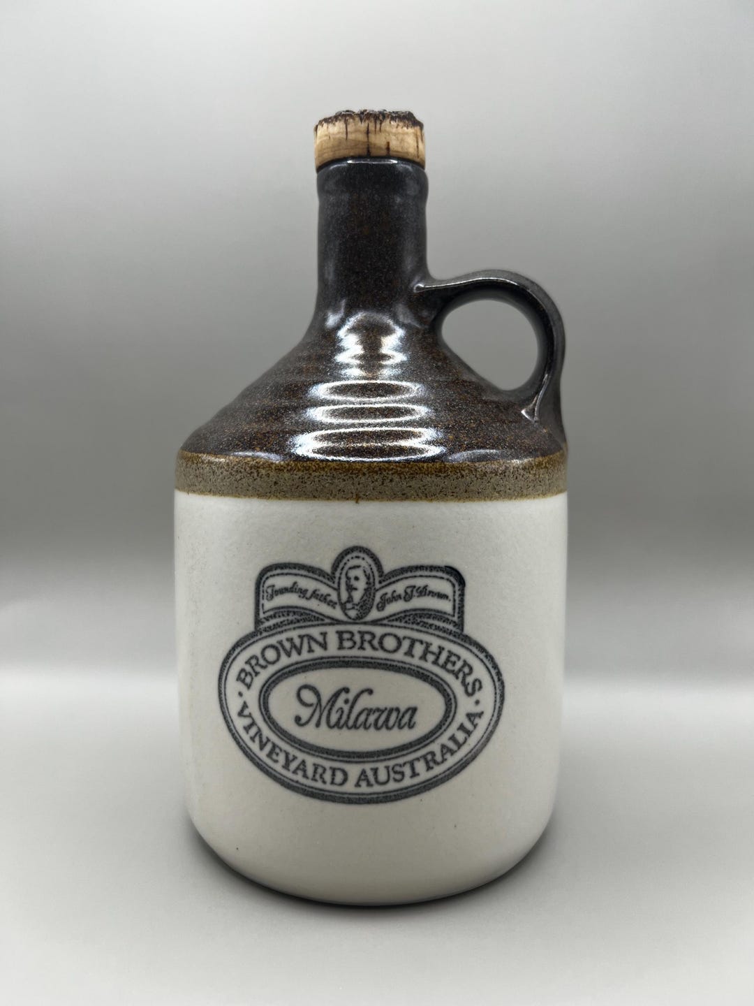 Vintage Australian Vineyard Pottery Decanter No Cork, Rustic Ceramic ...