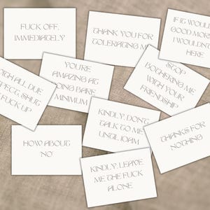 15 Printable Unique Cards With Funny Passive-aggressive Phrases for ...