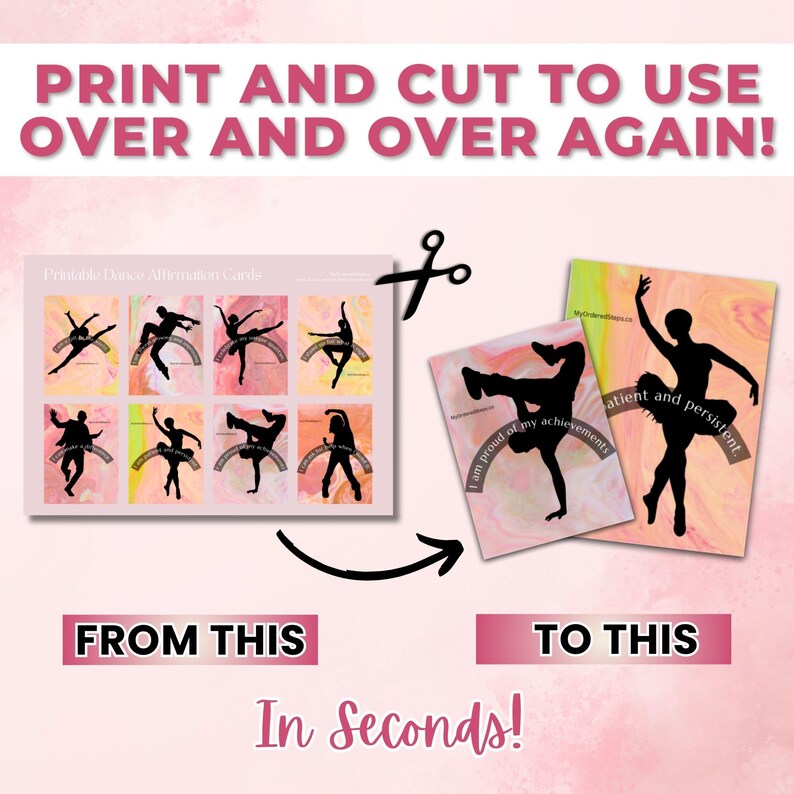 56 Printable Dance Affirmations - Etsy