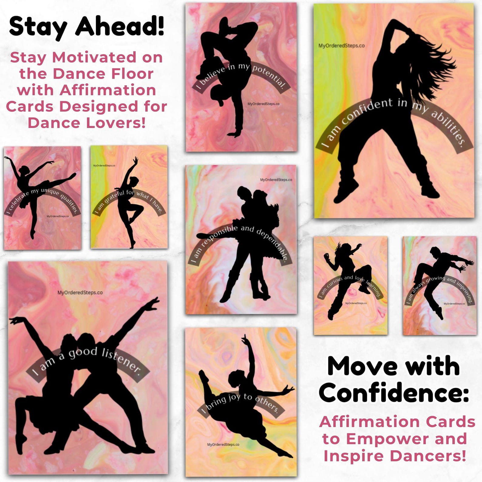 56 Printable Dance Affirmations - Etsy