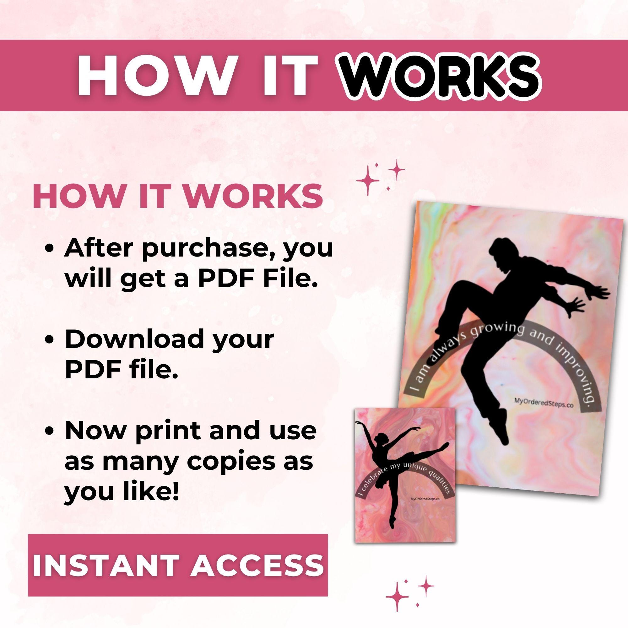 56 Printable Dance Affirmations - Etsy