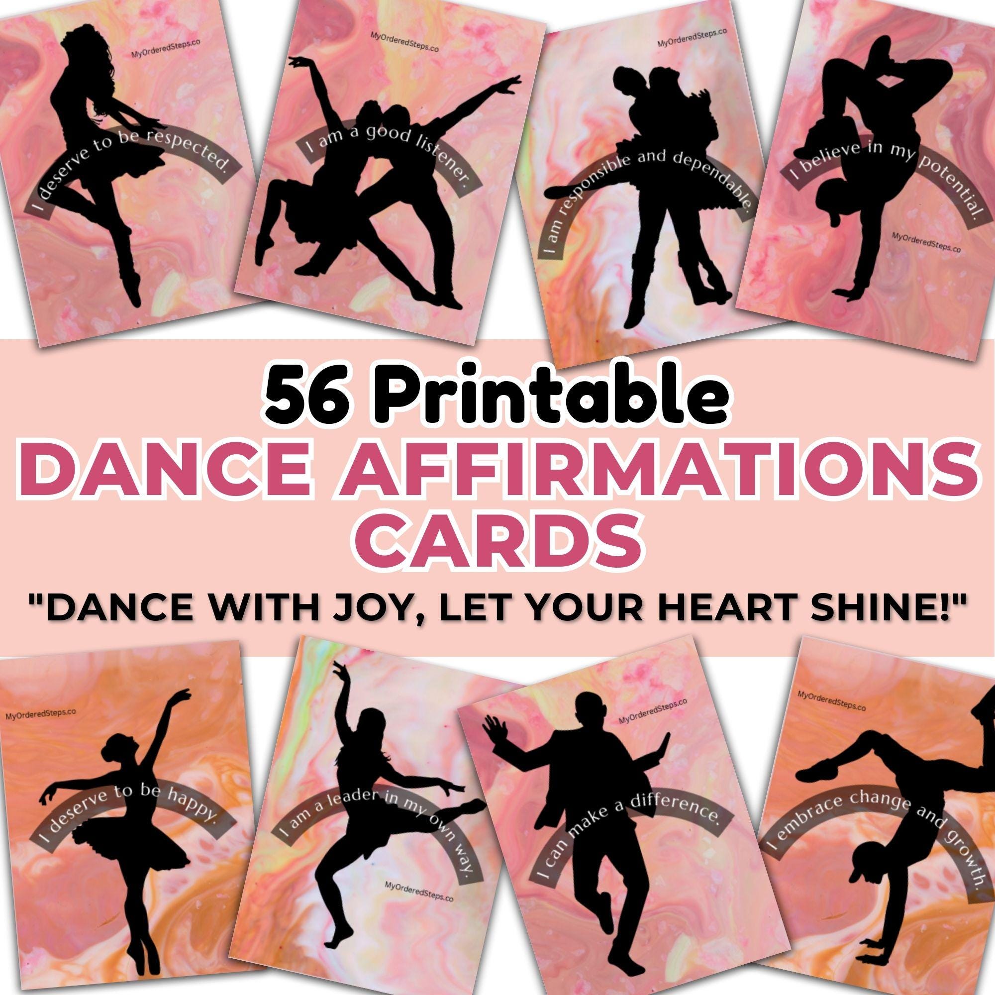 56 Printable Dance Affirmations - Etsy
