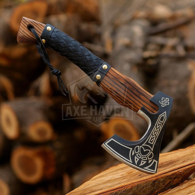 Set of 8 Beautiful Viking Axes Handmade, Viking Axe Set, Vikings Gifts for Men, Best Gift for ...