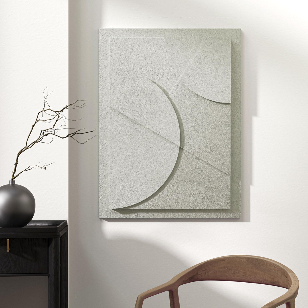 3D Wall Art – Textured Geometric Design Abstract Geometric Canvas for ...