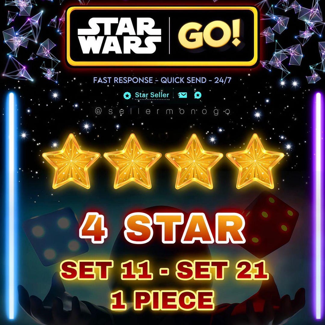 Mogo 4 Star Sticker Set 11 to Set 21 | Fast Delivery - Etsy