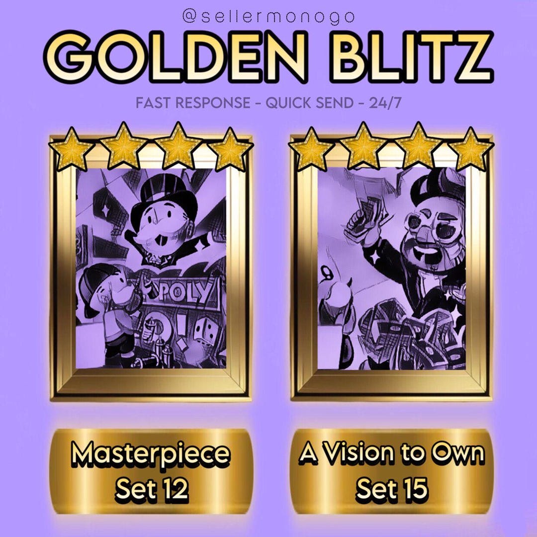 Pre-order 4 Star Golden Blitz Sticker Masterpiece Set 12 or A Vision to ...