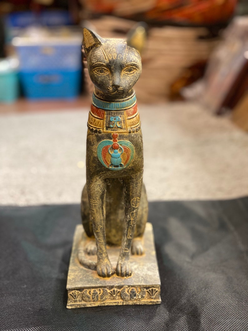 Bastet Cat Goddess Replica Statue Large Figure for Sale, Home Decor - Etsy