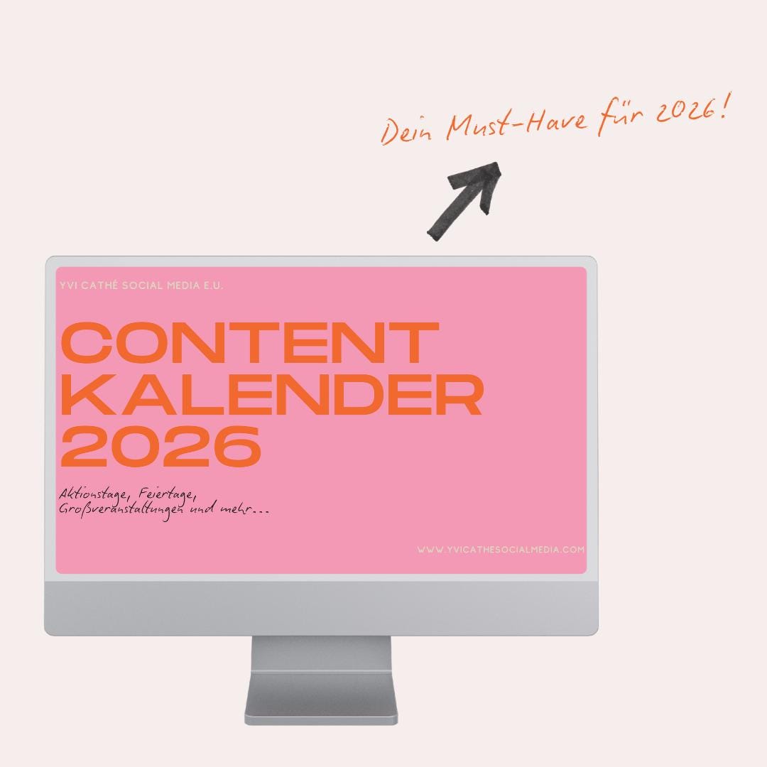 Digital Content Calendar 2026 | Planning Template for Instagram ...
