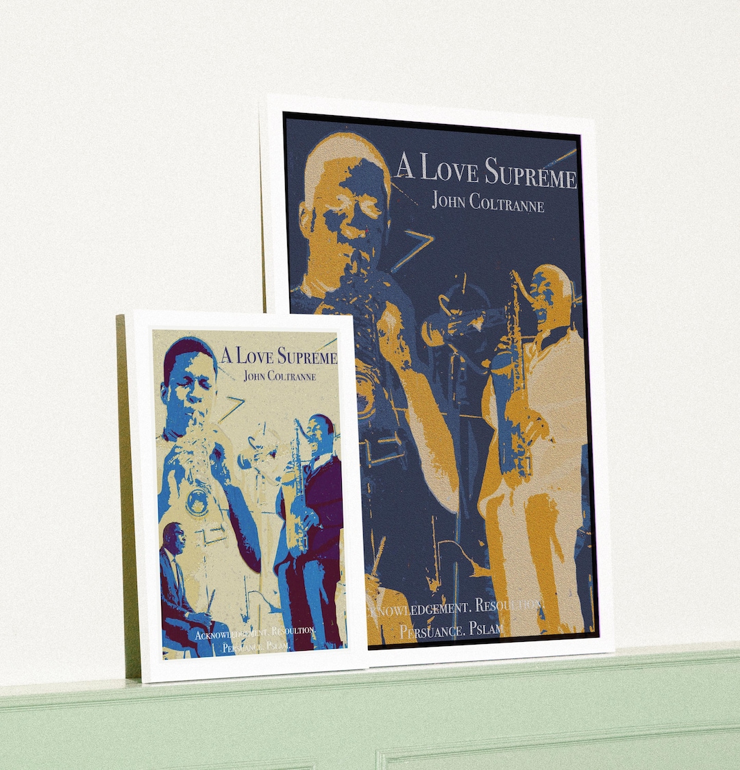 John Coltrane Jazz Poster, Saxophone Art Print, Music Wall Decor, Jazz ...