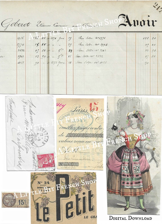 Digital Download Printable French Collection - Etsy