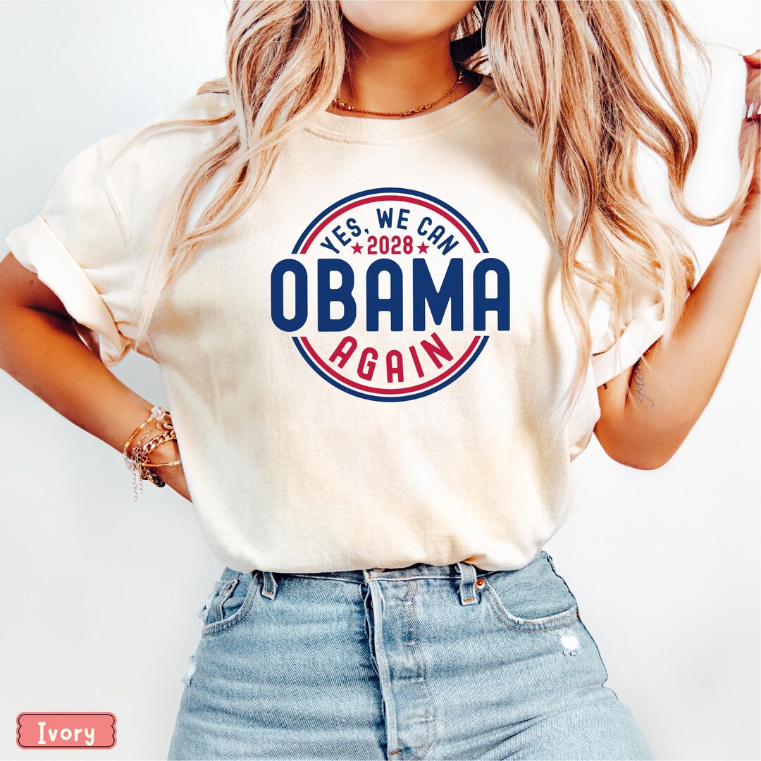 Obama 2028 Shirt,yes We Can Again Tee,pro Obama Election Shirt,funny ...