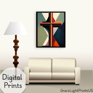 The Cross Abstract Christian Art Jesus Christ Art Jesus Bible Art Bible Poster Jesus Painting ...
