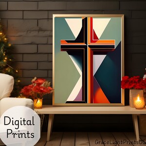 The Cross Abstract Christian Art Jesus Christ Art Jesus Bible Art Bible Poster Jesus Painting ...