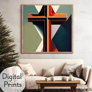 The Cross Abstract Christian Art Jesus Christ Art Jesus Bible Art Bible Poster Jesus Painting ...