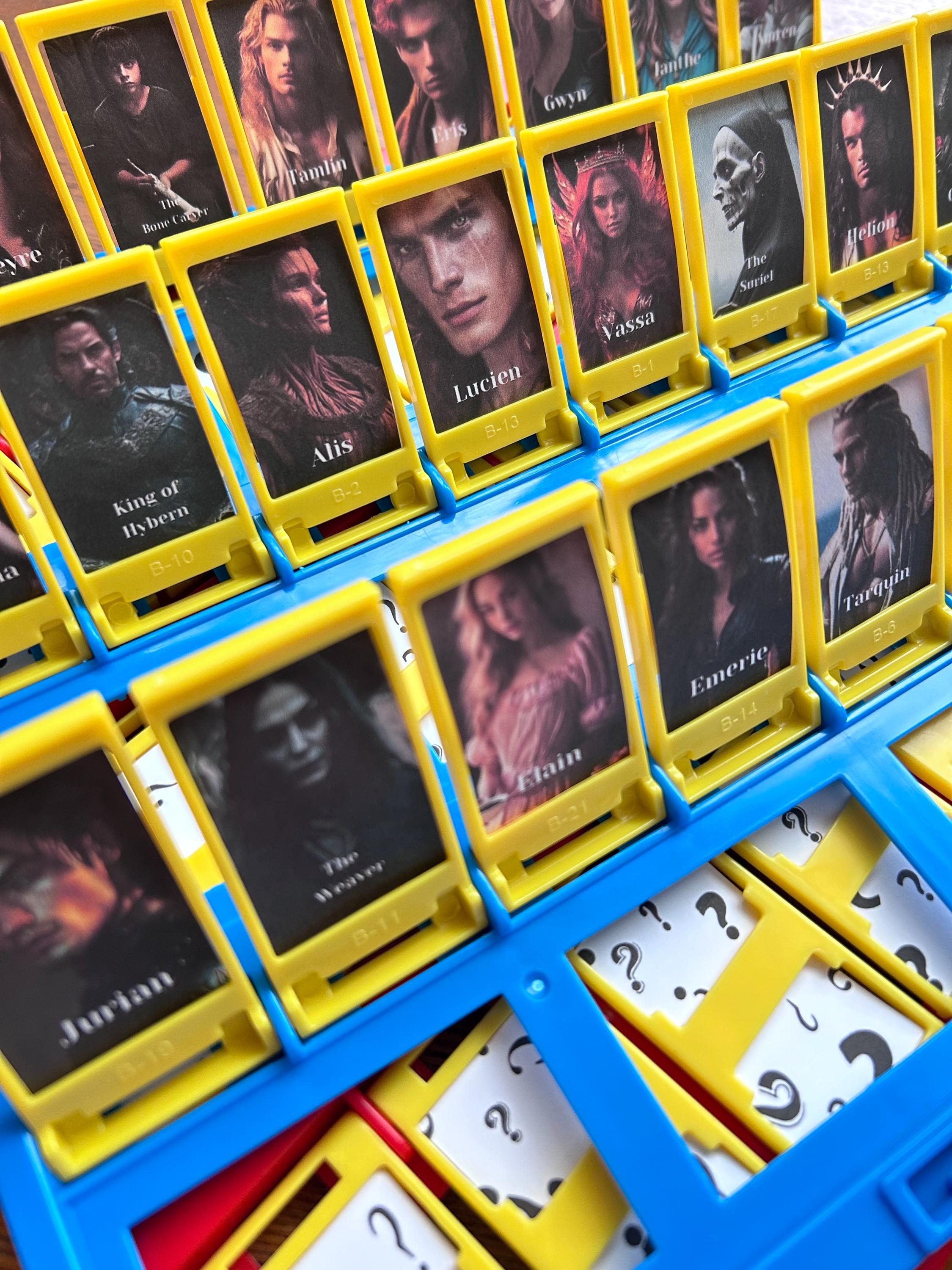 ACOTAR Guess Who Game Printable Cards - Etsy