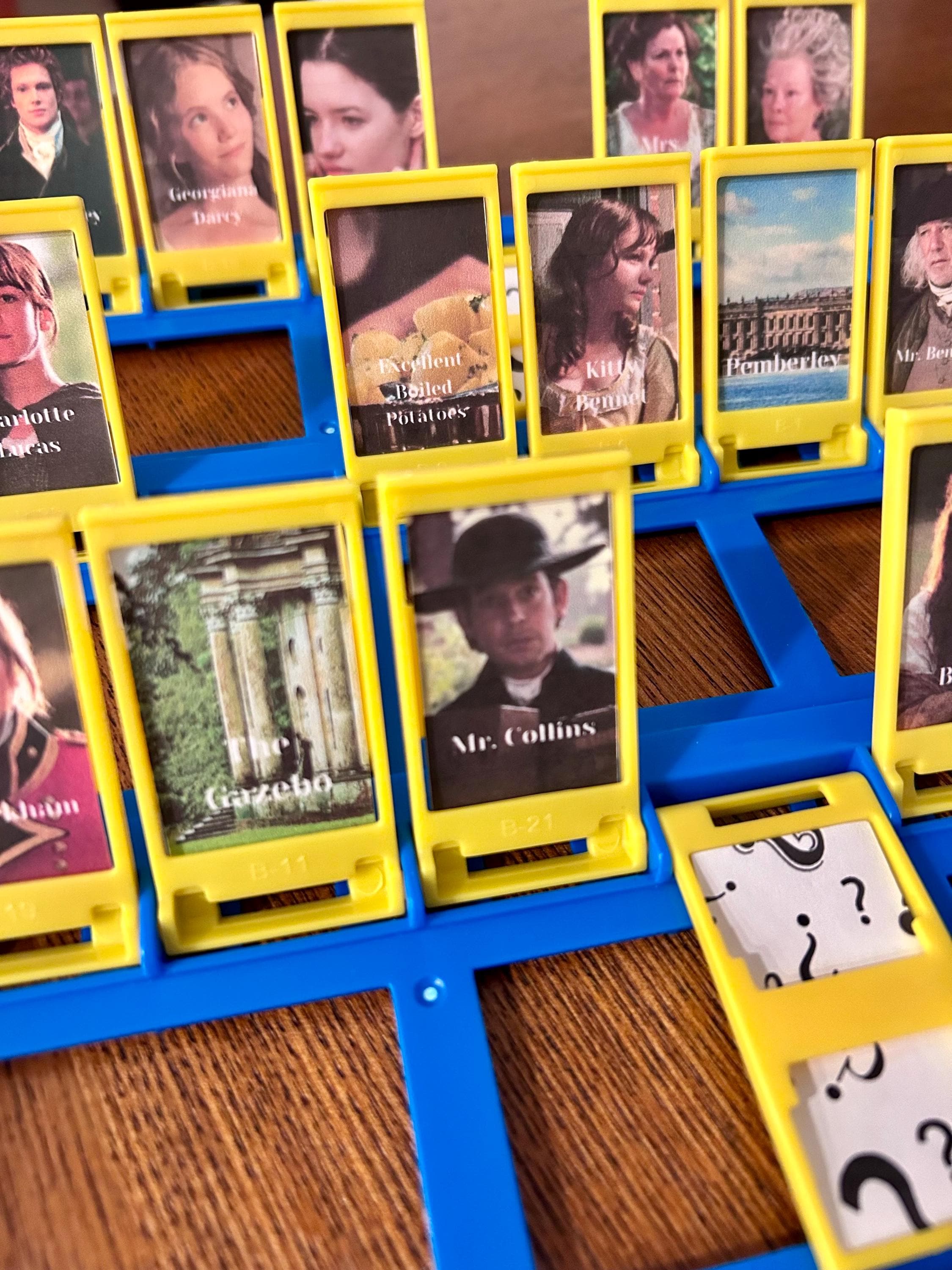 Pride and Prejudice Guess Who Game Printable Cards - Etsy