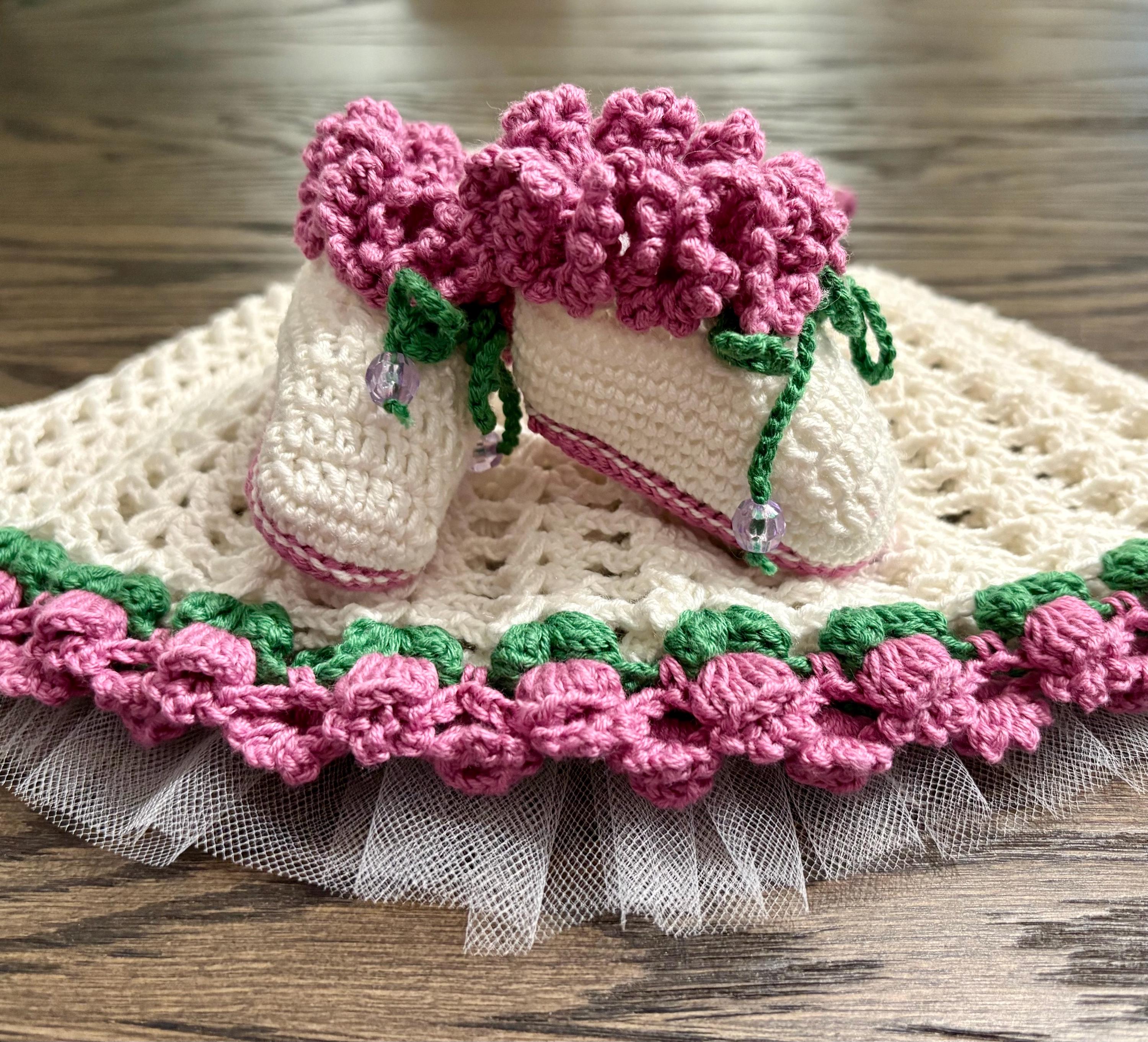 Handcrafted Ruby Red Fashion Friends Tulip Dress With Booties & Tulle ...