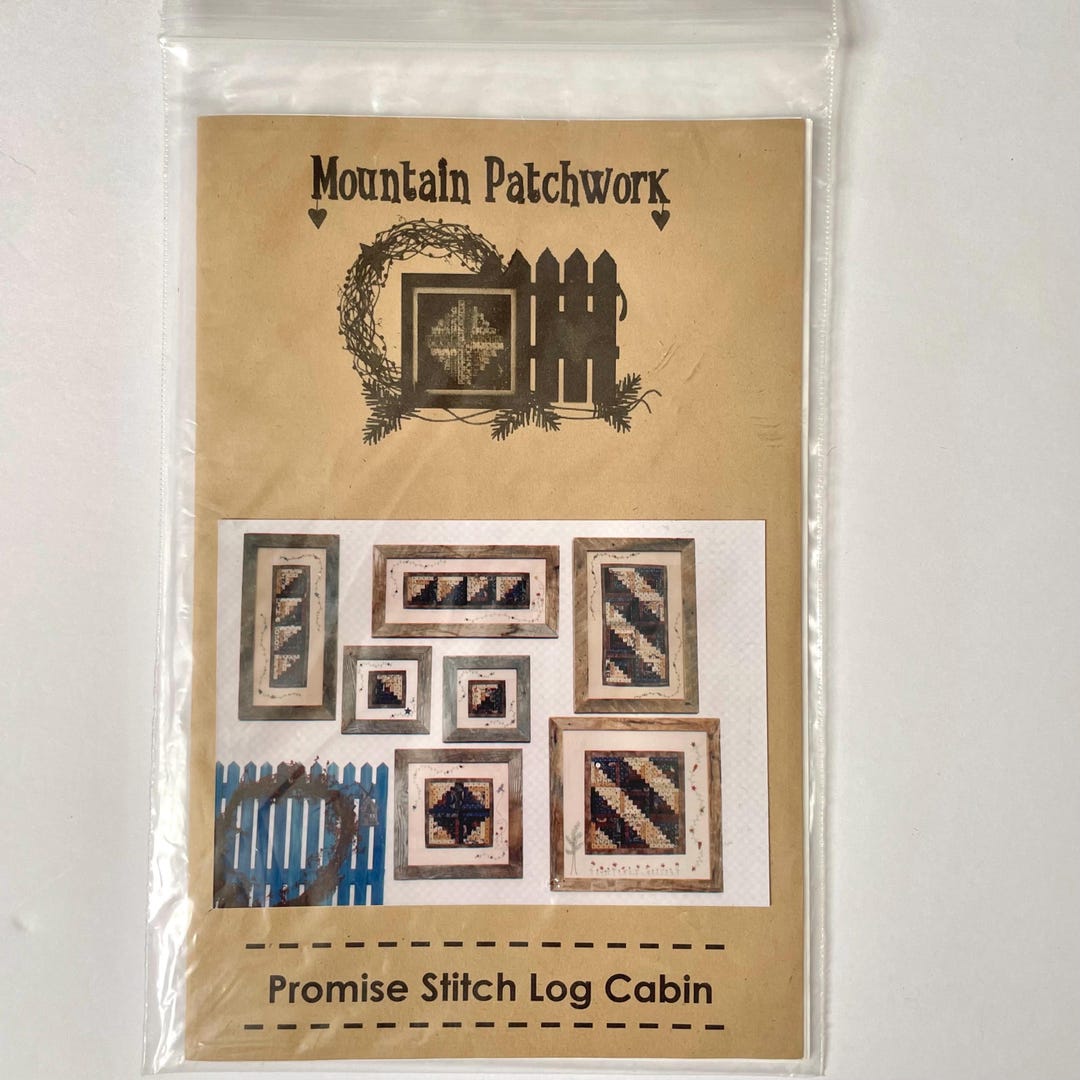 Mountain Patchwork Promise Stitch Log Cabin Hand-pieced and Hand ...