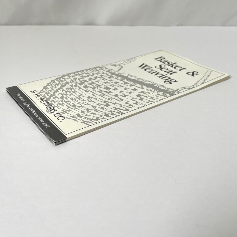 Basket & Seat Weaving Pamphlet by H.H. Perkins Co. How to Instructions ...