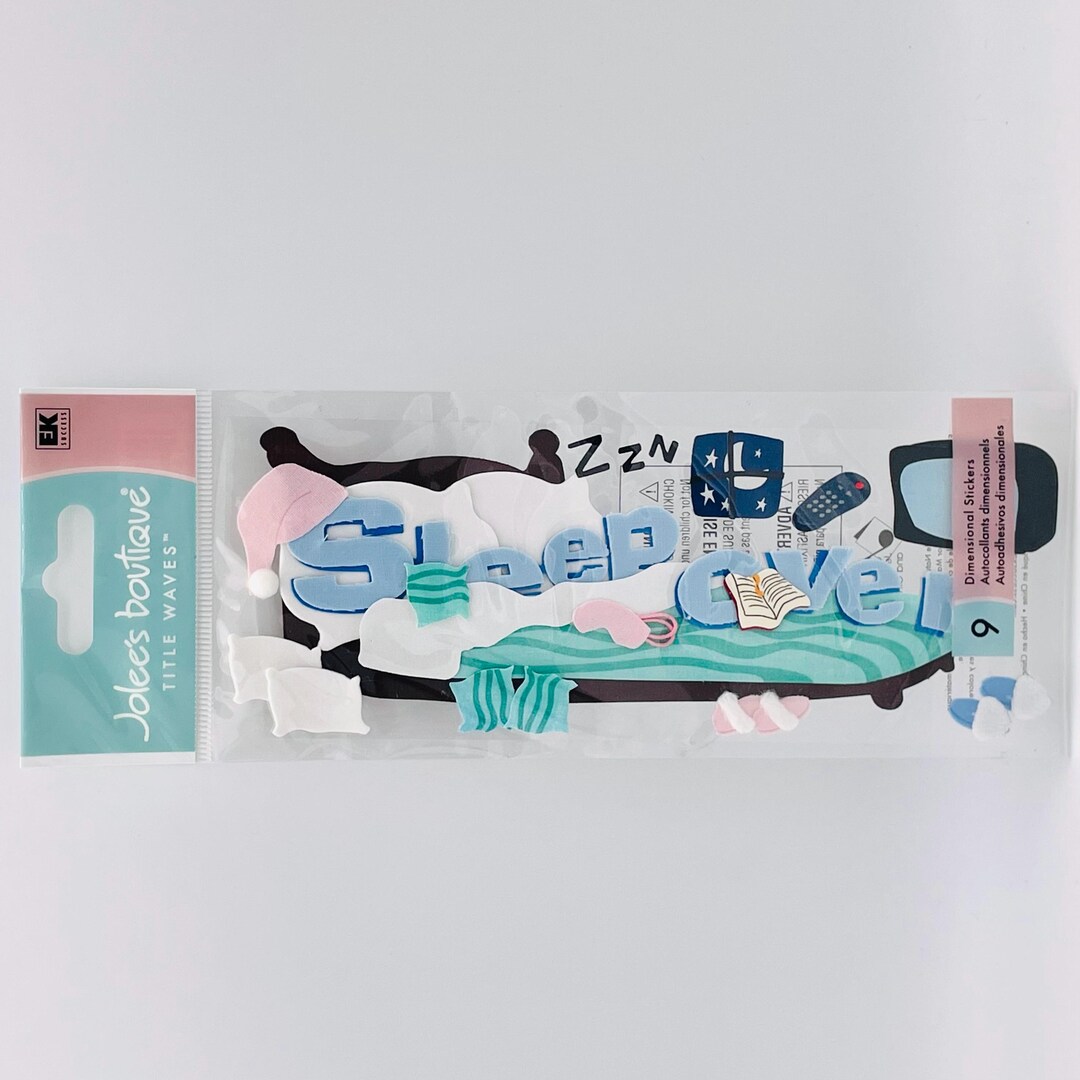 Jolee's Boutique Sleepover Title Waves Dimensional Stickers 9 Pc ...