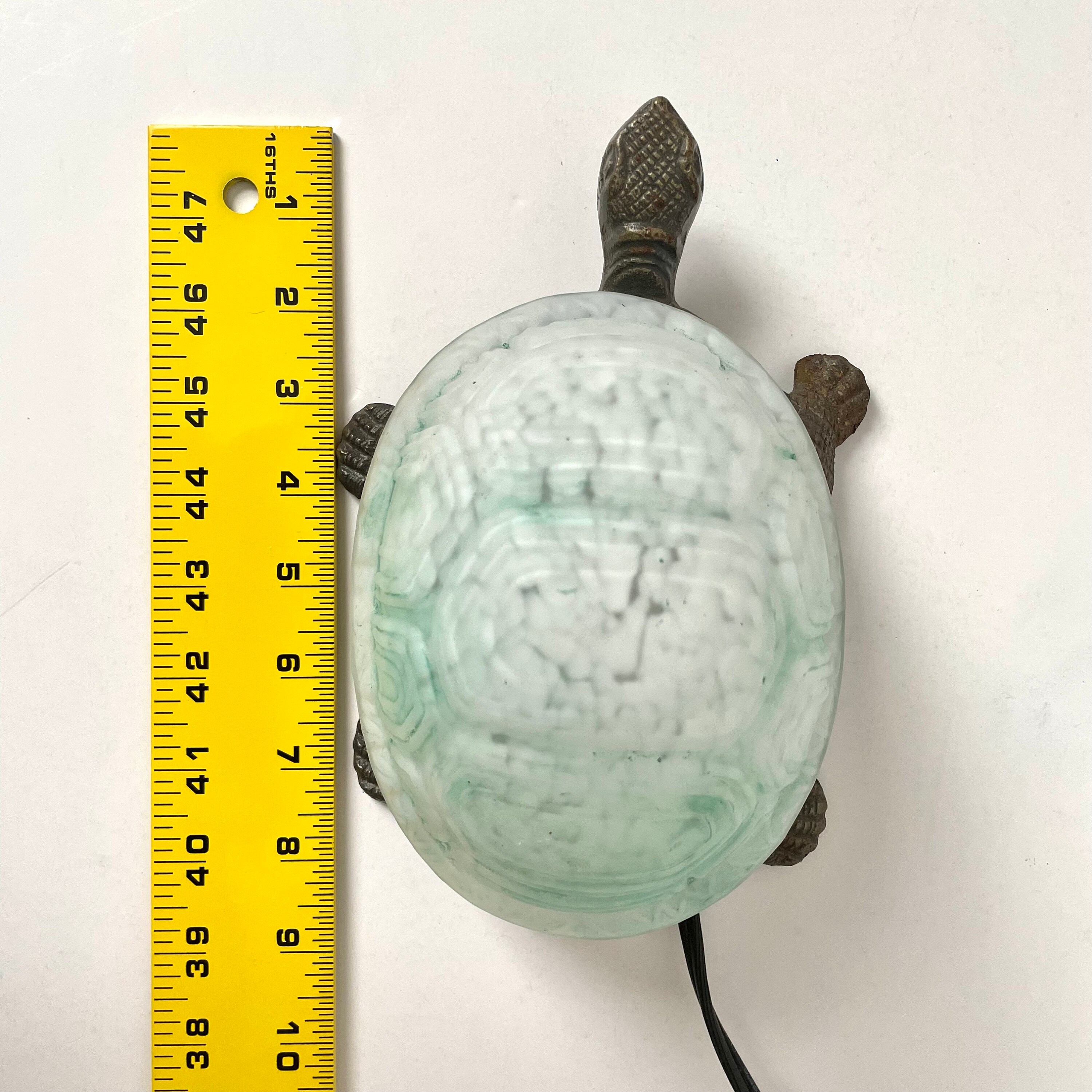 Vintage Turtle Shaped Accent Lamp Nightlight Tiffany-style Turquoise ...