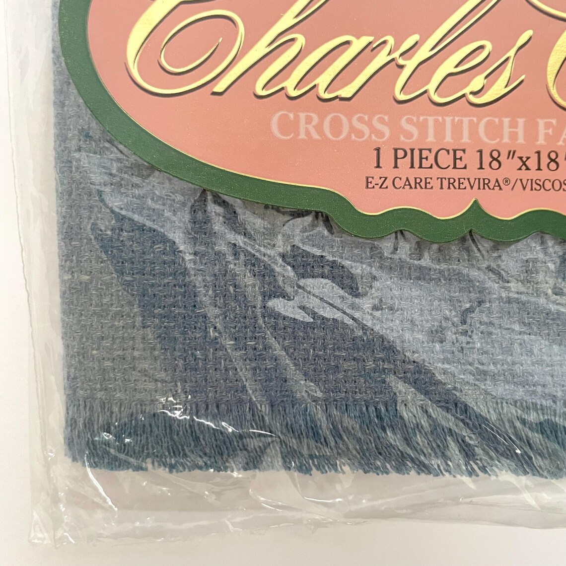 Charles Craft Bread Cover 14 Count Blue Cross Stitch Fabric Viscose 18 ...