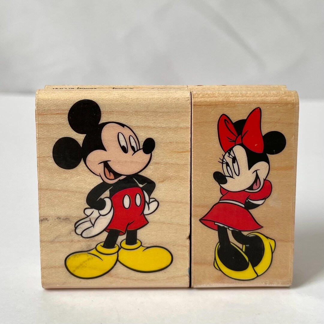 Rubber Stampede Disney Mickey Mouse 392D & Shy Minnie 393C Rubber Stamps 2 Pc - Etsy