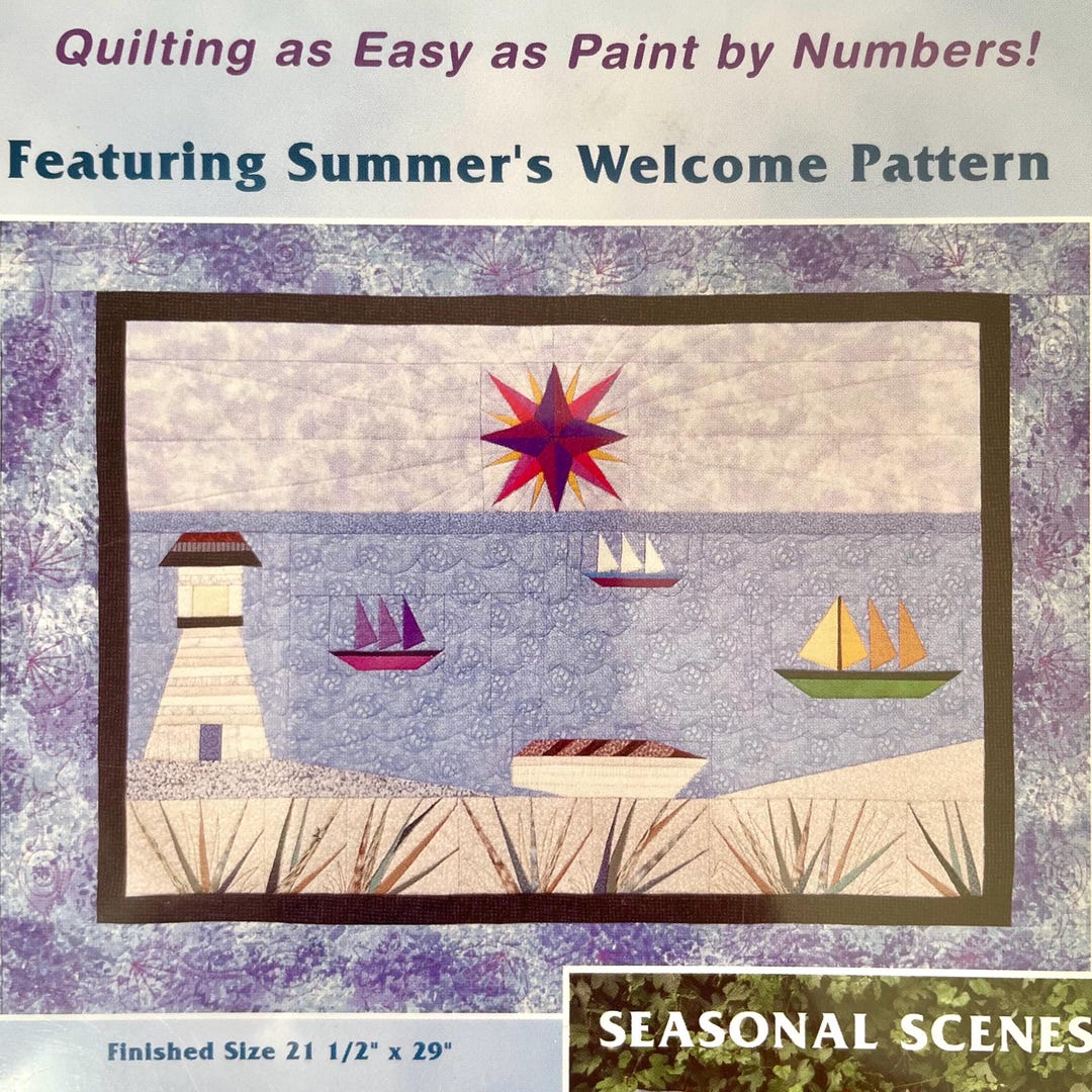 EZ Quilting Paper Piecing Patterns by Carol Doak | Summer's Welcome 21. ...