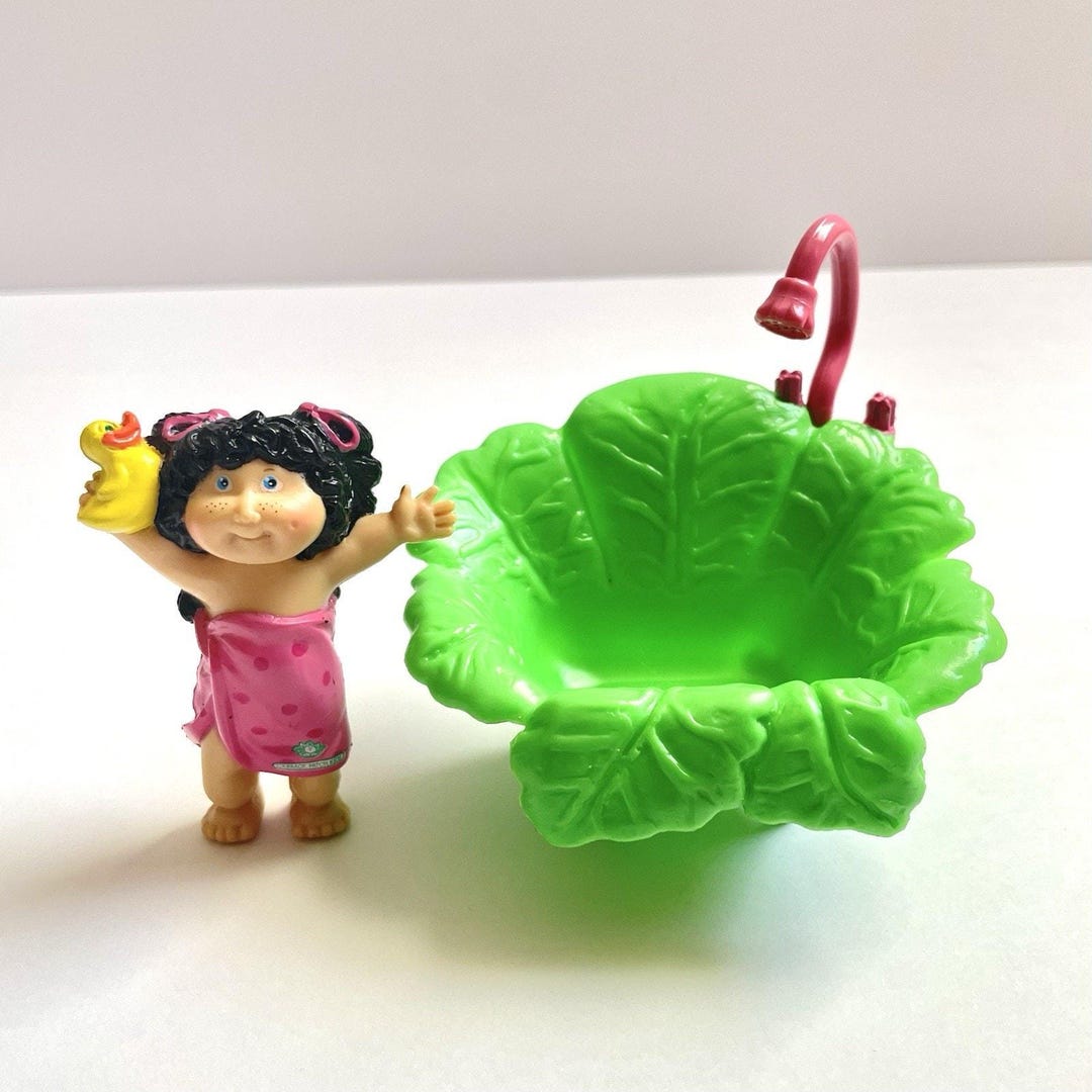 Cabbage Patch Kids Deluxe Miniatures Leaf Bathtub Doll Duck Toy Set ...
