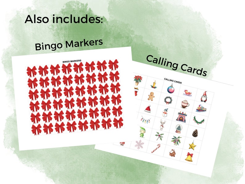 Christmas Bingo Game | Holiday Party Game | Christmas Party Activities ...