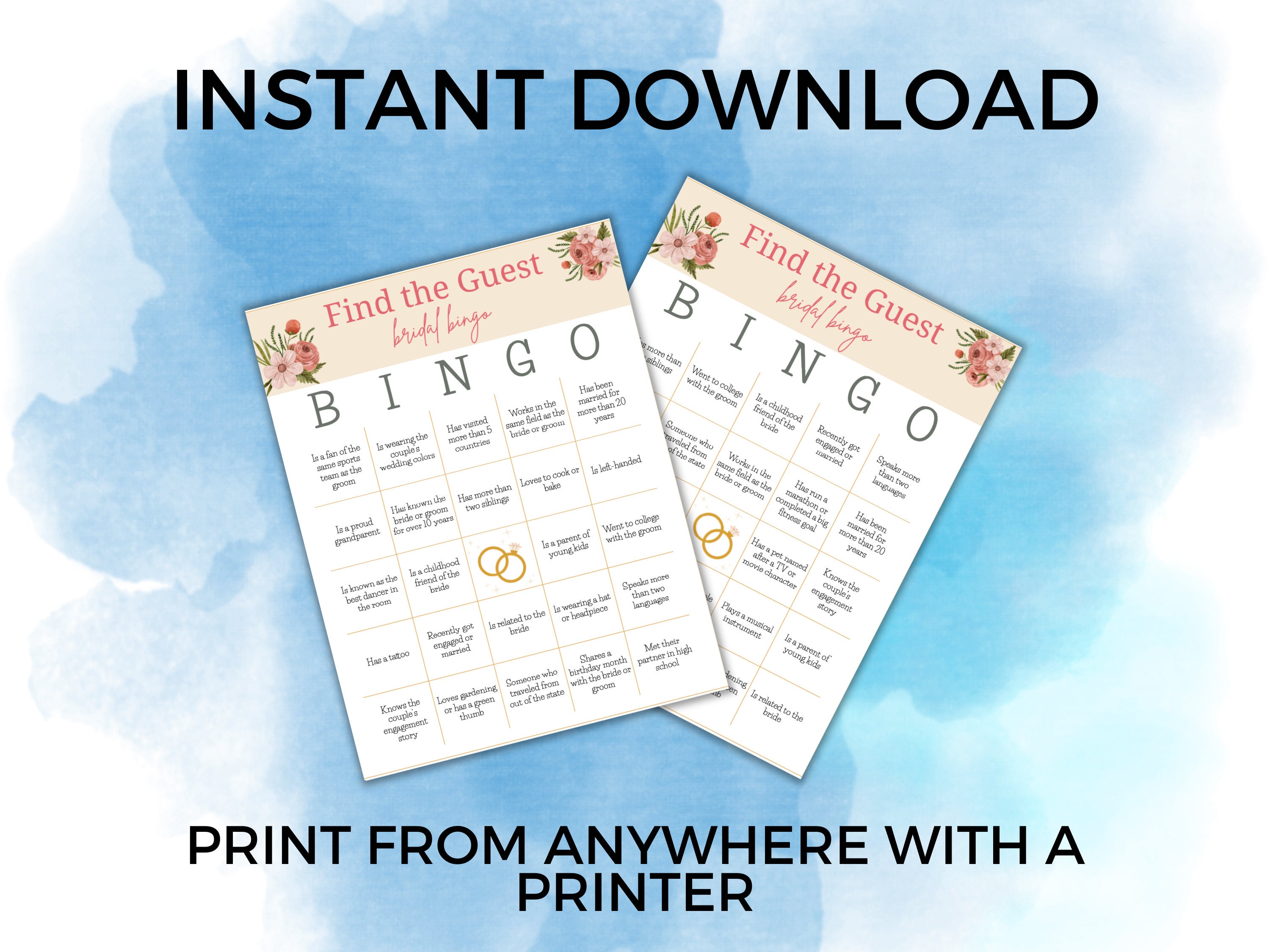 Find Someone Who Bingo Game, Icebreaker & Party Game for Office ...