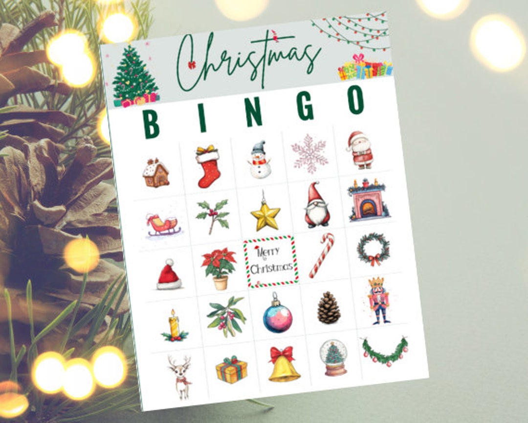 Christmas Bingo Game | Holiday Party Game | Christmas Party Activities ...