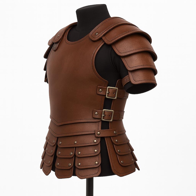 Handmade Leather Armor Set: Custom Warrior Costume for LARP, Cosplay ...