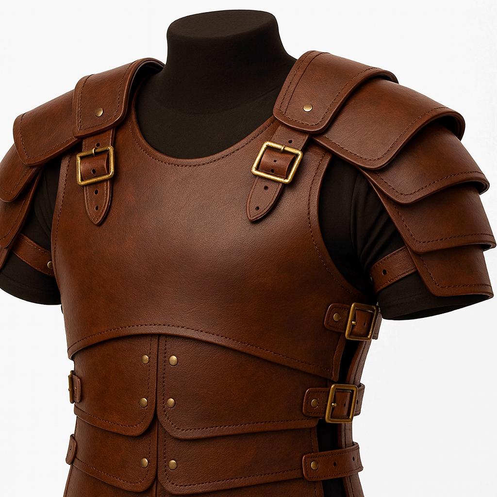 Handmade Leather Armor Set: Custom Warrior Costume for LARP, Cosplay ...
