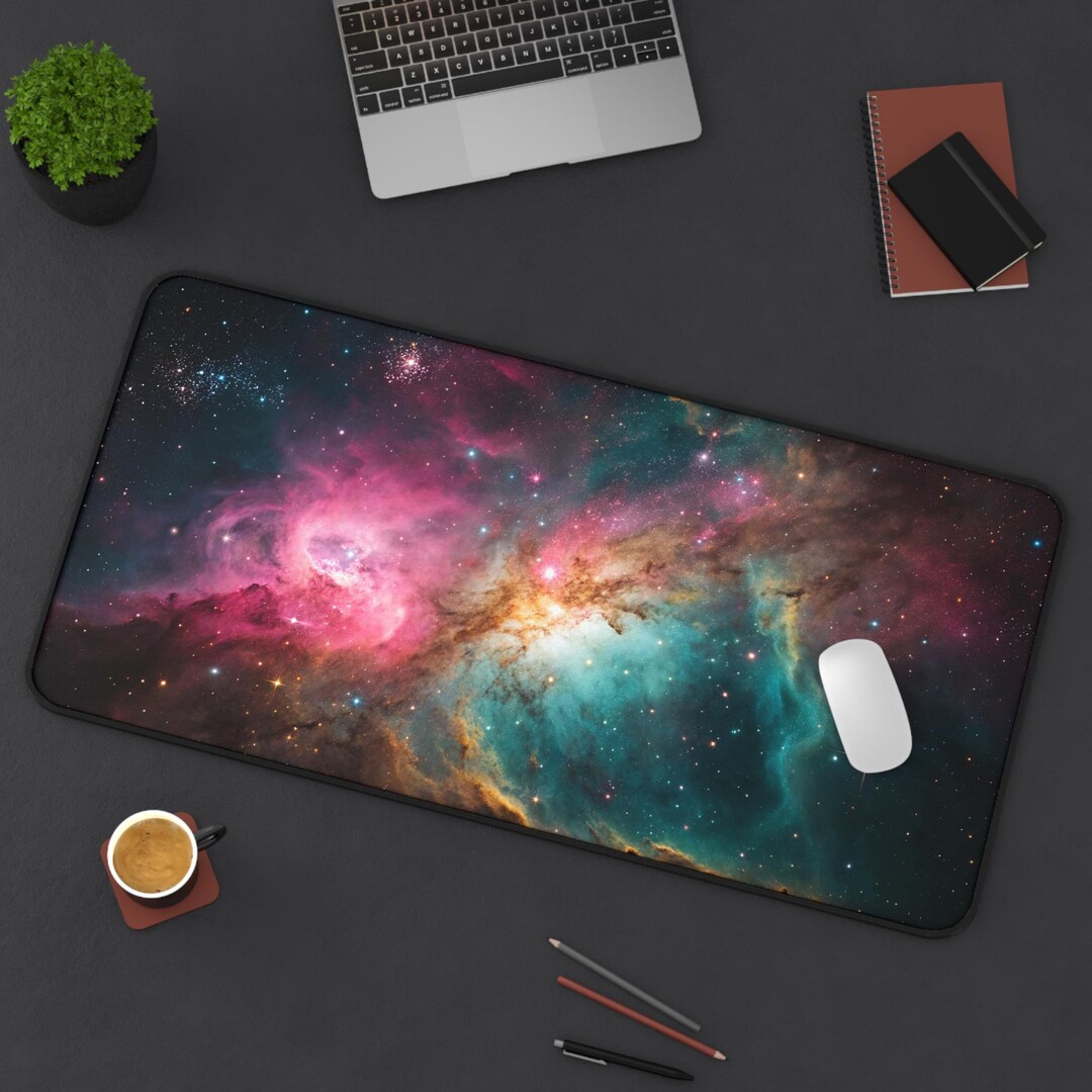 Galaxy Star Desk Mat, Space Mouse Pad, Celestial Office Accessories ...