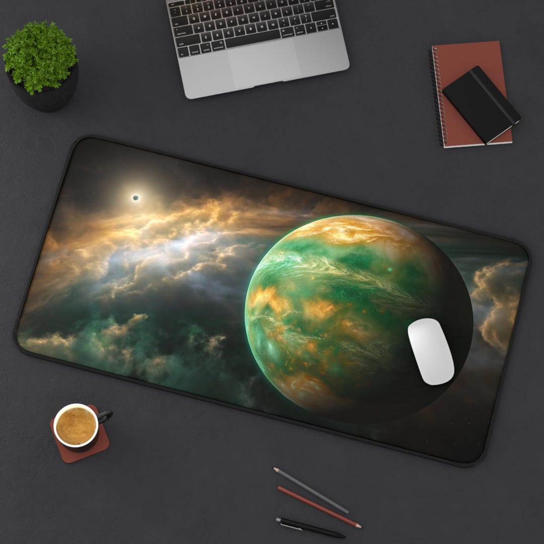 Galaxy Star Desk Mat, Space Mouse Pad, Celestial Office Accessories ...