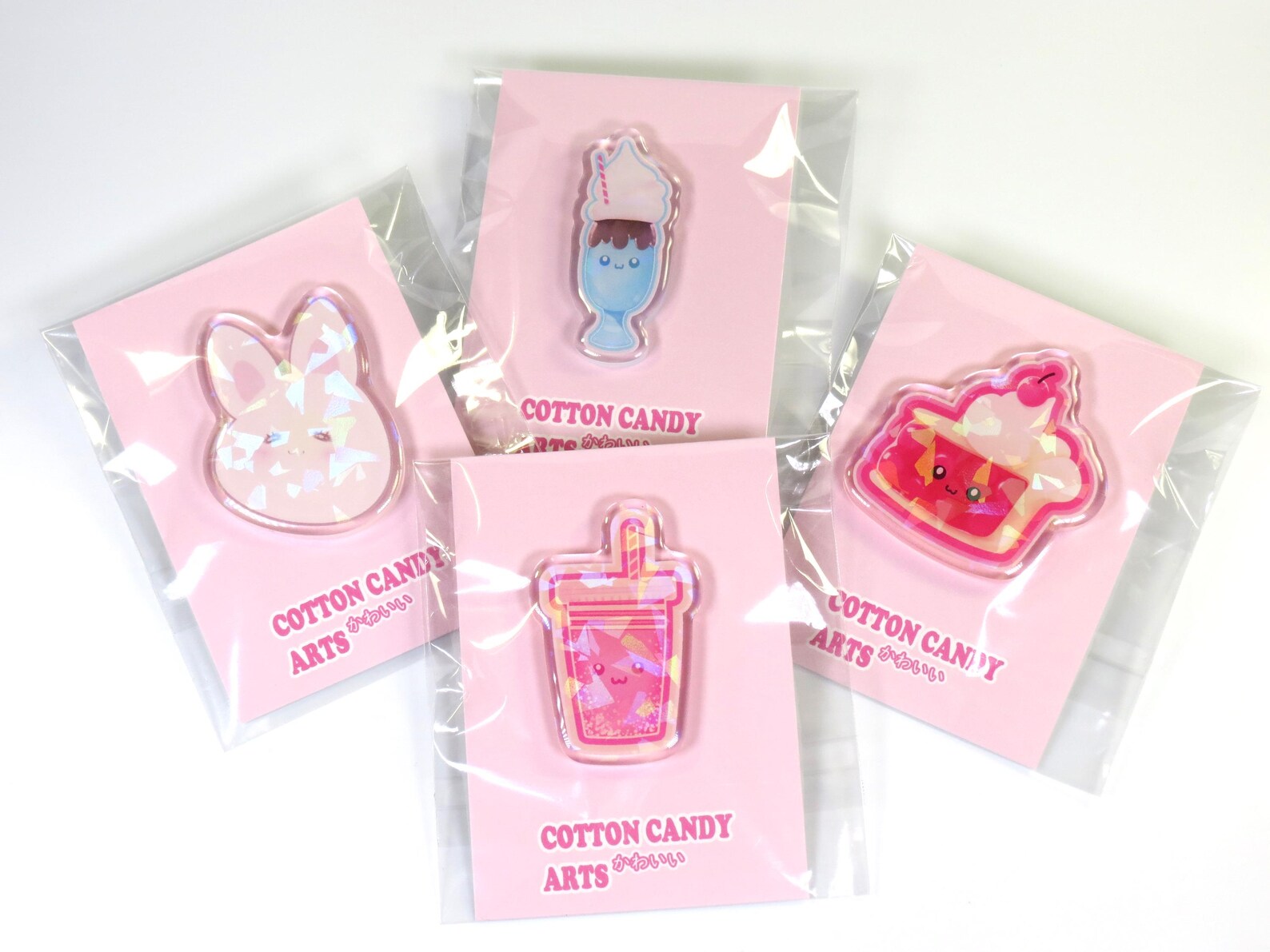 Blushing Bunny Holographic Epoxy Pin, Kawaii Accessory - Etsy