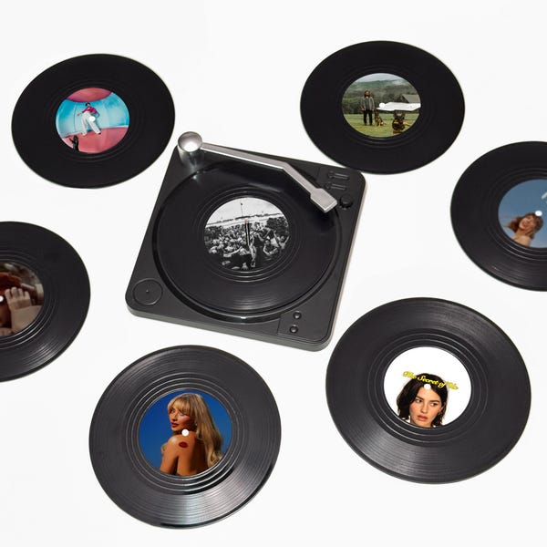Vinyl Record Drink Coaster - Etsy