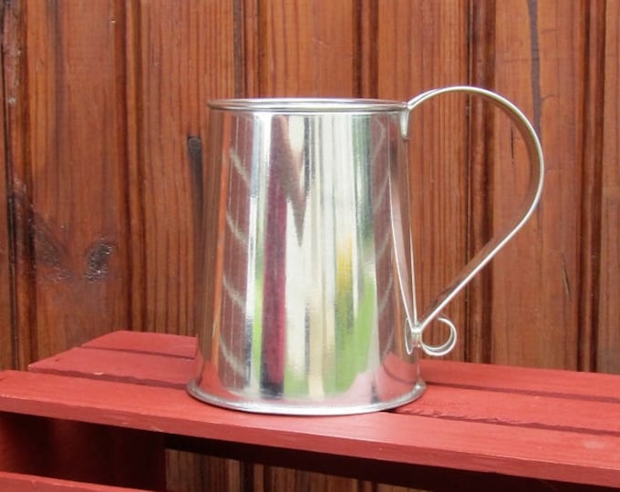 18th Century Tin Tankard - Natural Tin Finish - Tin Cup - Reenactor ...