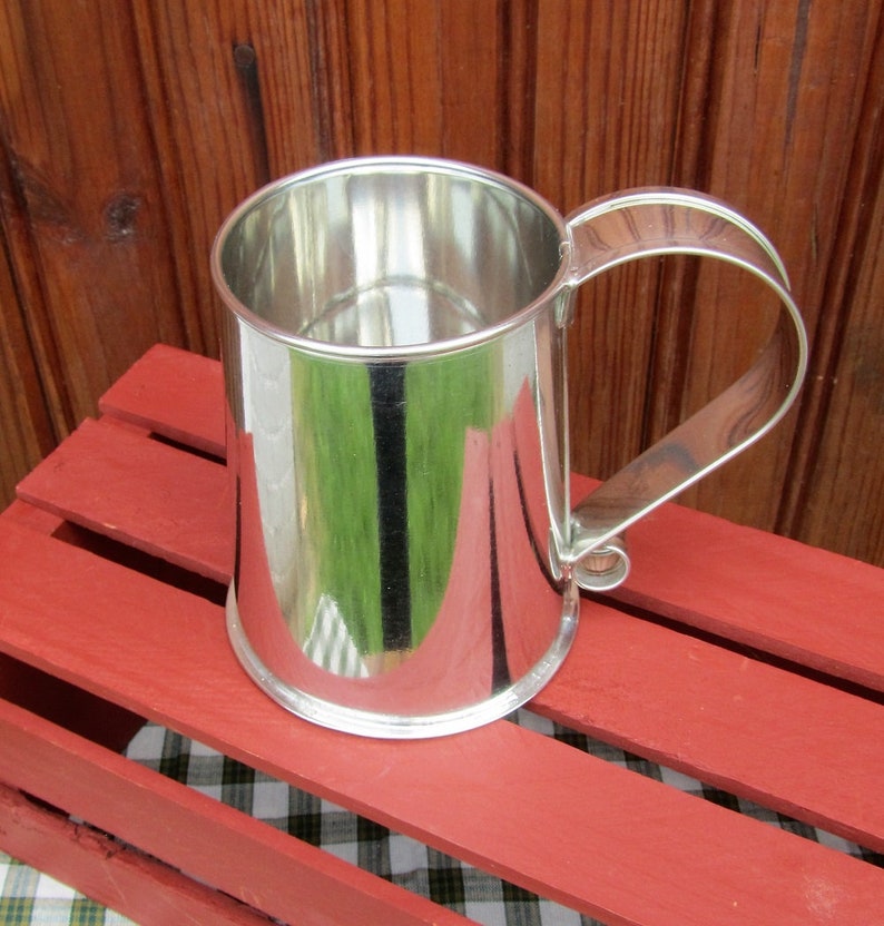 18th century tin tankard Natural tin finish tin cup | Etsy