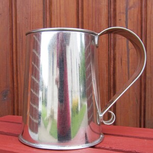 18th Century Tin Tankard Natural Tin Finish Tin Cup Reenactor Colonial ...