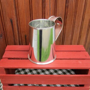 18th Century Tin Tankard Natural Tin Finish Tin Cup Reenactor Colonial ...