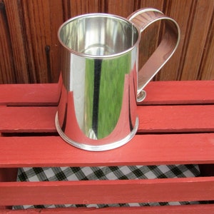 18th Century Tin Tankard Natural Tin Finish Tin Cup Reenactor Colonial ...